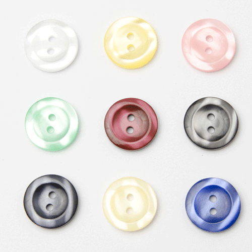 10 x Easy Match Buttons 11.5mm 15mm 18mm 20mm 2 Tone Polyester Buttons ...