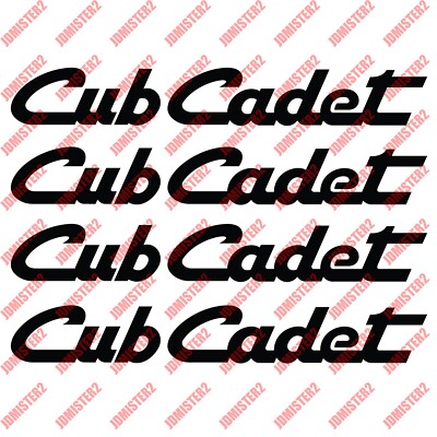 CUB CADET Decal Lawnmower Tractor Vinyl Sticker - ANY COLOR ANY SIZE | eBay