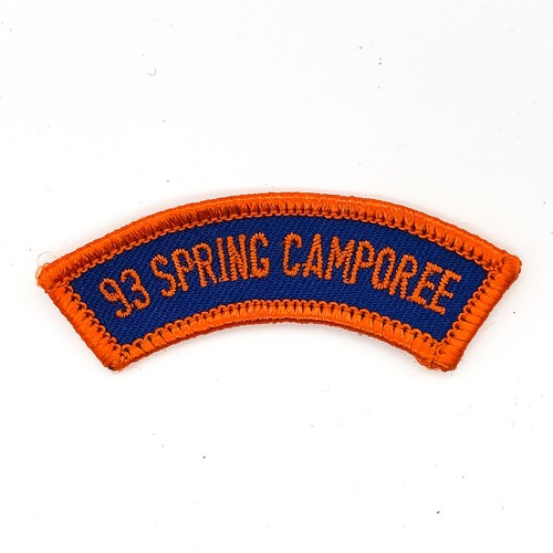 Boy Scouts of America Patch 1993 Spring Camporee Shoulder Blue Orange Y ...