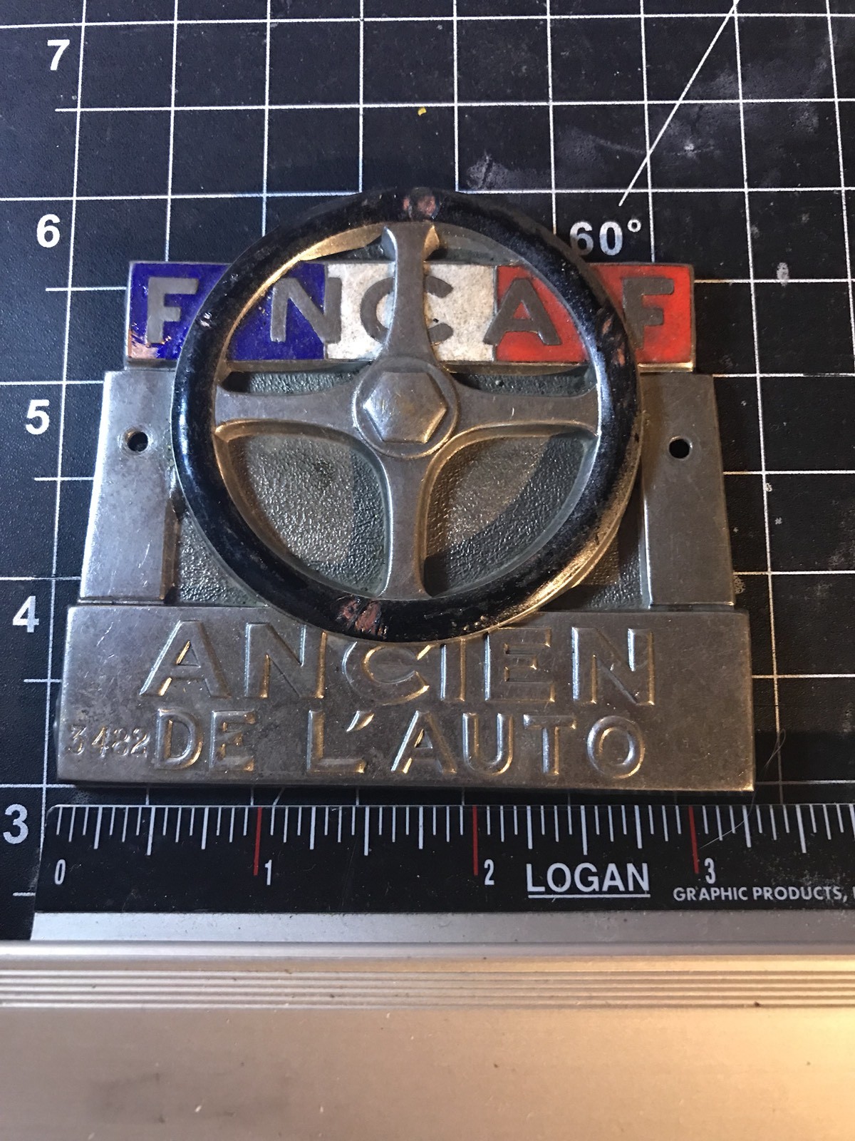 FMCAF Ancien De L’Auto Paris France French Car Badge | eBay