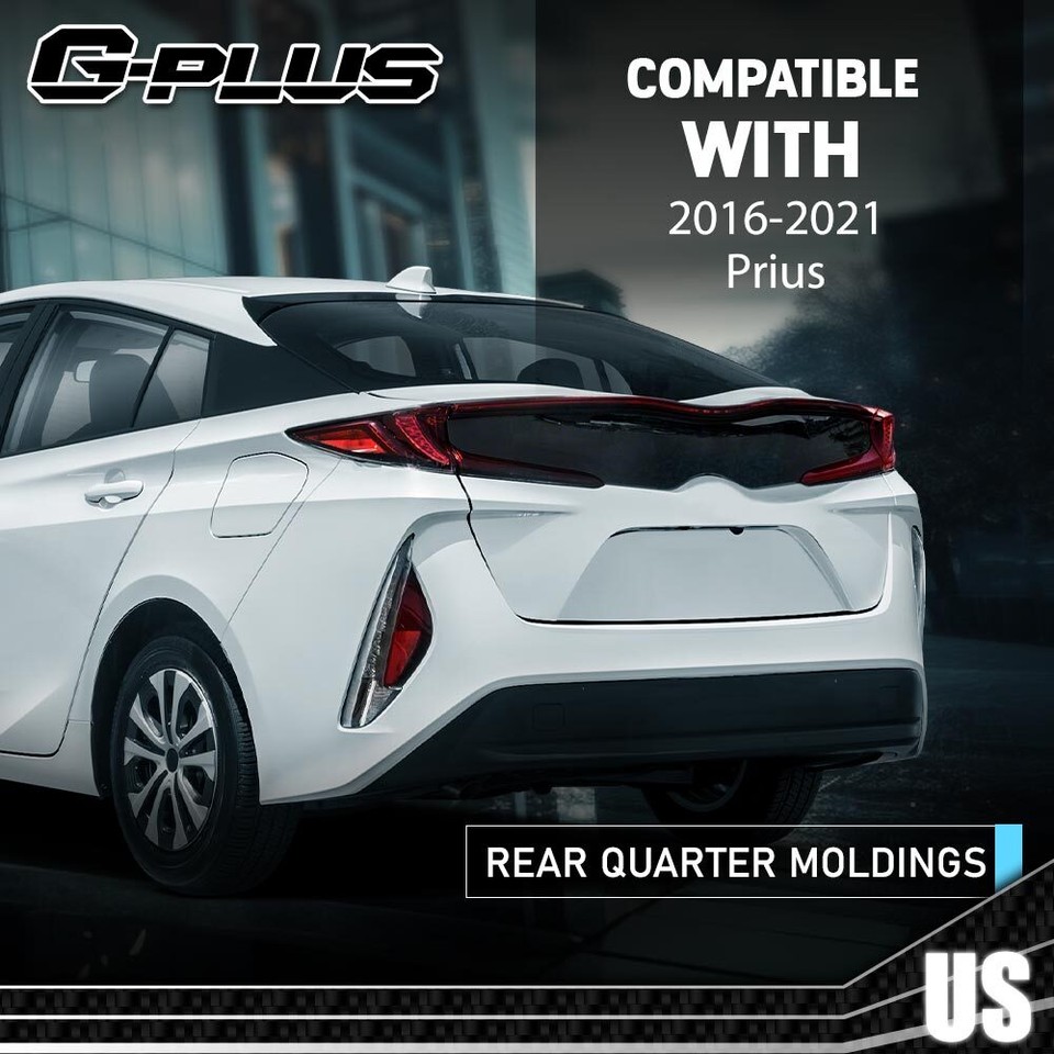 Rear LH+RH Quarter Molding Cover Panel Fits Toyota Prius 16-22 Prius ...