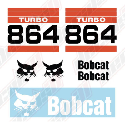 Bobcat 864 Turbo Skid Steer Set Vinyl Decal Sticker | eBay