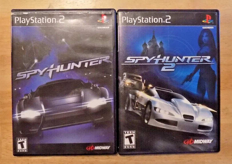 SpyHunter 1 + 2 Both CIB + registration cards PS2 (Sony PlayStation 2 ...