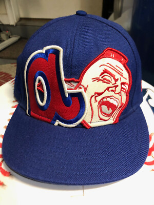 Atlanta Braves MLB Screaming Chief Noc-A-Homa Cooperstown Fitted Hat ...