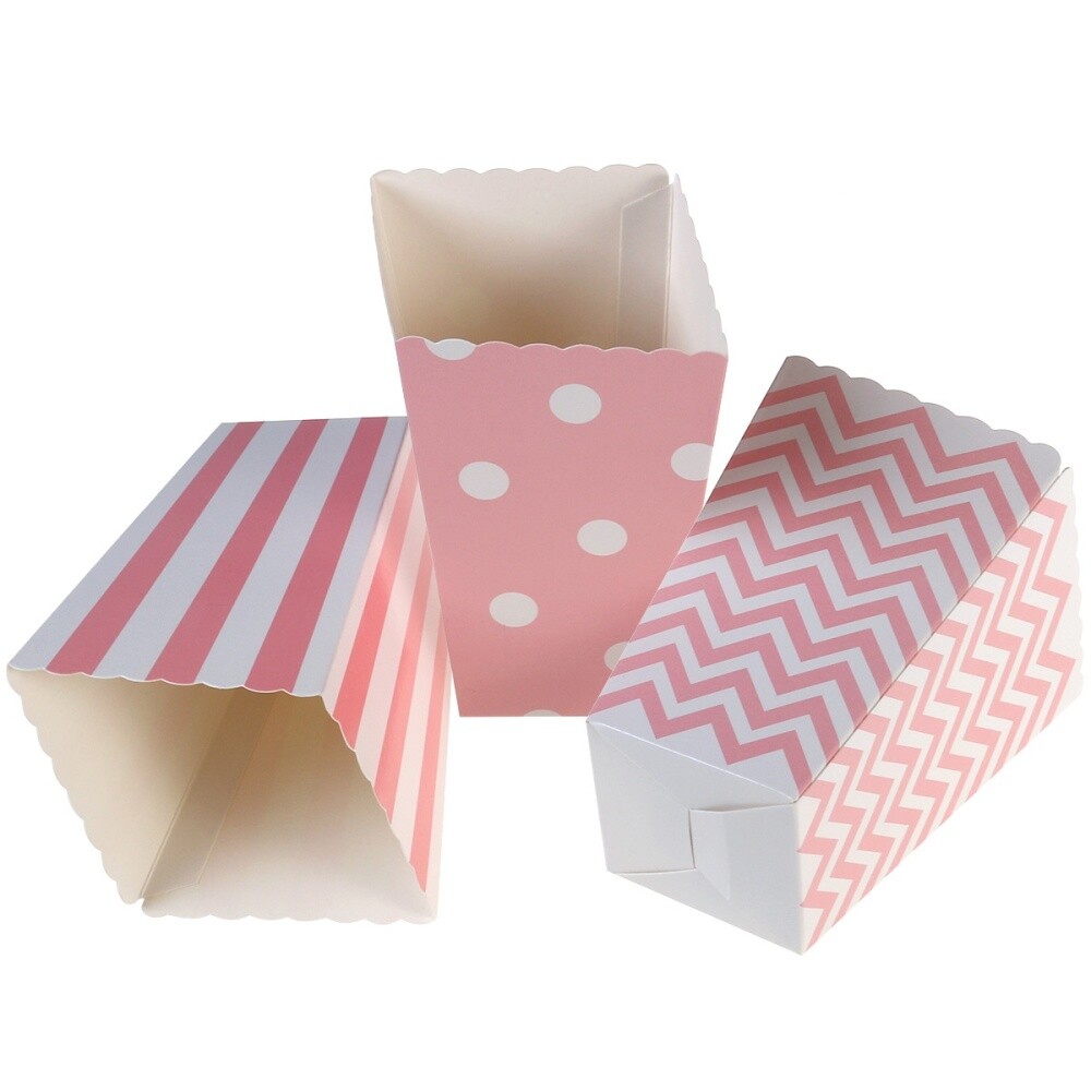 48 Pink Popcorn Boxes for Parties, Weddings, and Baby Showers | eBay