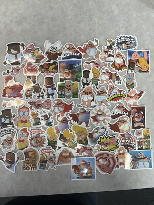 10 Pcs Random Captain Underpants Stickers | eBay