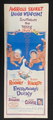 MOVIE POSTER: Everything's Ducky Original Insert Movie Poster 1961 ...
