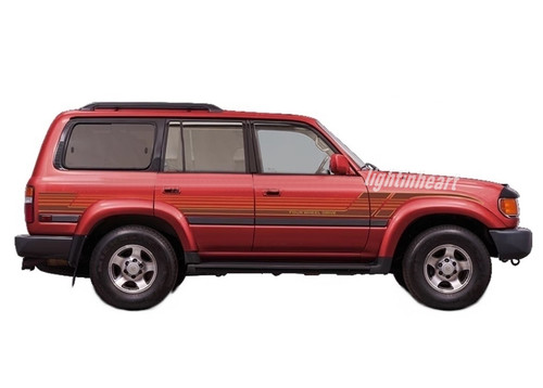 For Toyota Land Cruiser 80 1994-1997 LC80 Car Sticker Retro Racing ...