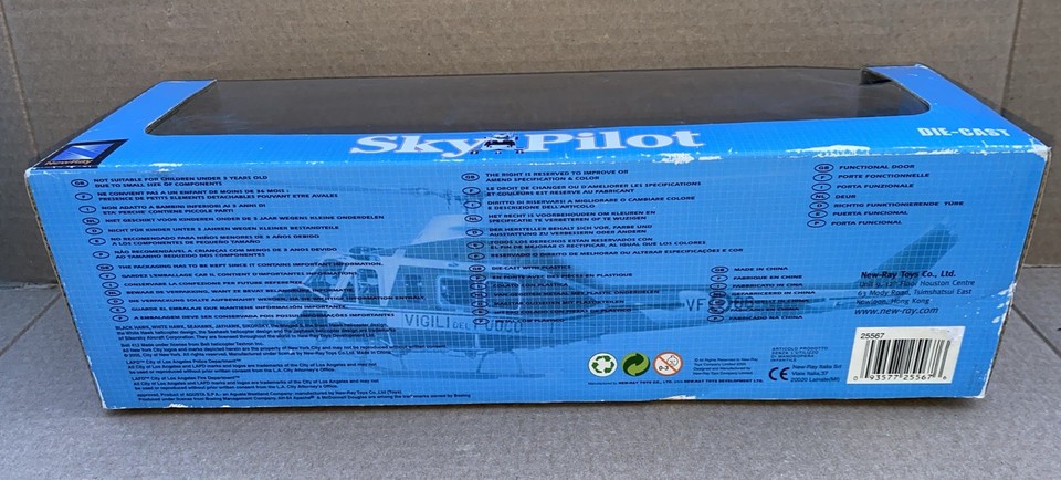New-Ray Sky Pilot Army UH-60 Black Hawk 1/60 Diecast Helicopter BRAND ...