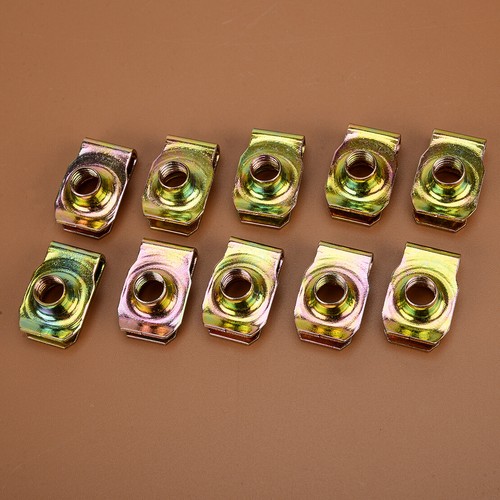 10pcs Motorcycle M8 Spire Clips Lug Chimney Nuts U Nuts Speed Clips ...