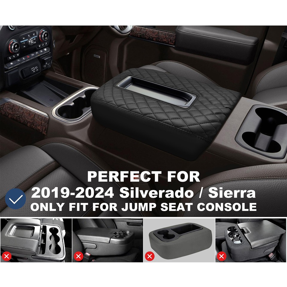 For 2019-2024 Chevy Silverado GMC Sierra Console Lid Armrest Protector Cover Pad | eBay