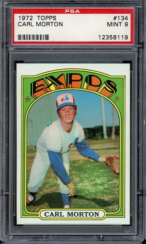 1972 Topps Baseball #134 Carl Morton PSA 9 | eBay