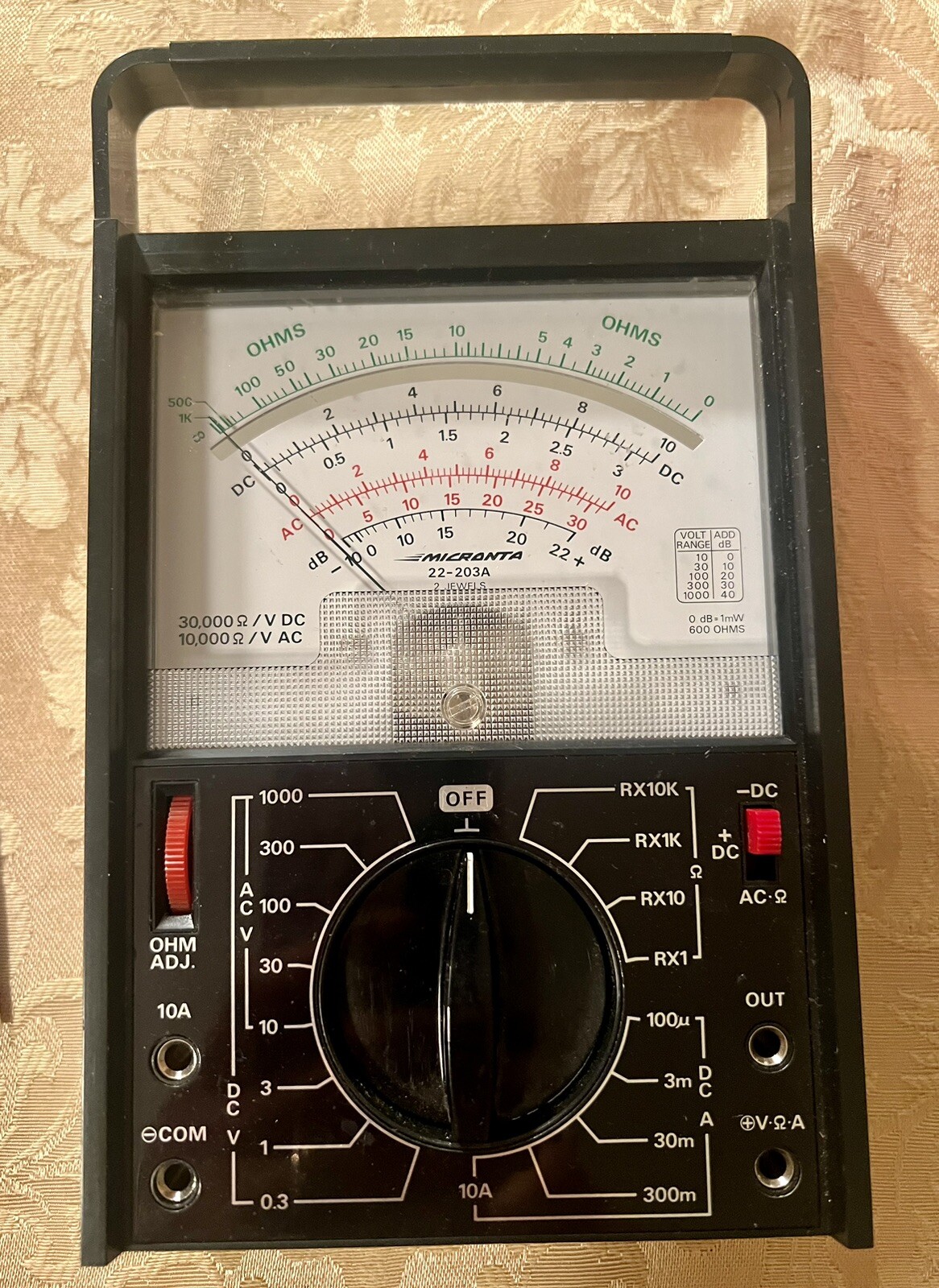 MICRONTA MULTITESTER 27 Ranges No.22-203A WITH LEADS/BOX/MANUAL Vintage ...