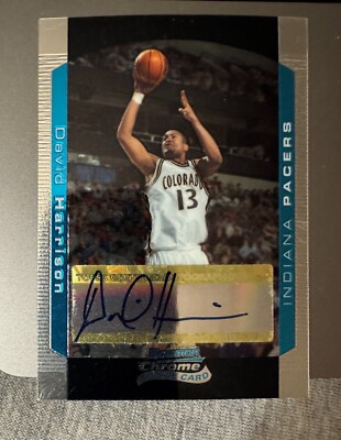 2004-05 Bowman Chrome - David Harrison Autographed Rookie Card Pacers ...