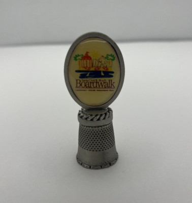 Vintage Fort Pewter Tourist Thimble Santa Cruz Beach Boardwalk Metal ...