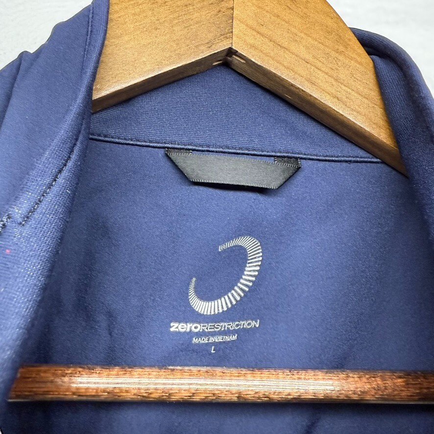 Zero Restriction Jacket Men's large Blue Zip Golf Rain Wind Proof ...