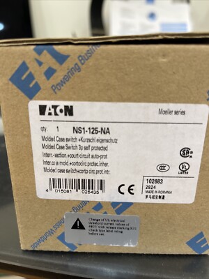 NS1-125-NA. EATON DISCONNECTS SWITCH UL LISTED USA STOCK IN ATLANTA GA ...