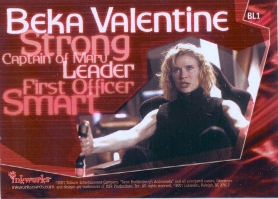 ANDROMEDA SEASON 1 BOX LOADER BL1 CARD BL1 BEKA VALENTINE BY INKWORKS ...