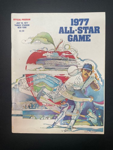 1977 MLB Baseball All-Star Game Program @ Yankee Stadium Unscored Aaron ...