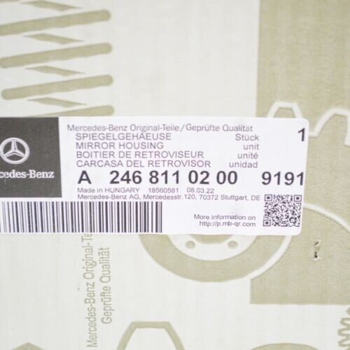 Mercedes Benz New B250e 2016-2017 Mirror Cover OE 24681102009191 | eBay