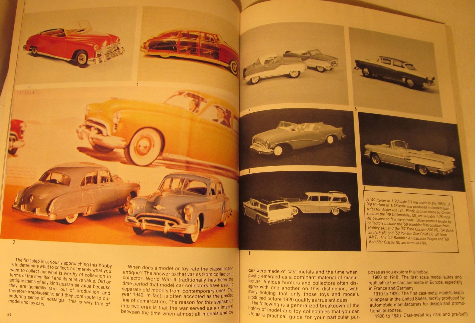 '78 Model Cars Book, 7 pgs Slot Cars - Tyco Matchbox Cox | eBay