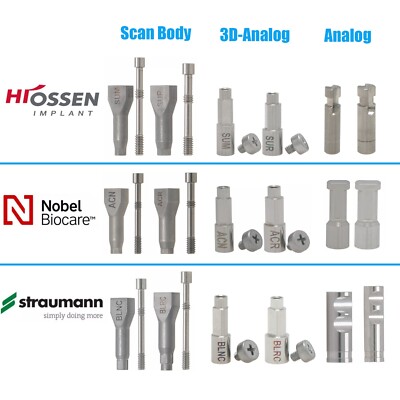 Dental Scan Body 3D Implant Analog for Nobel Straumann Osstem CAD/CAM ...