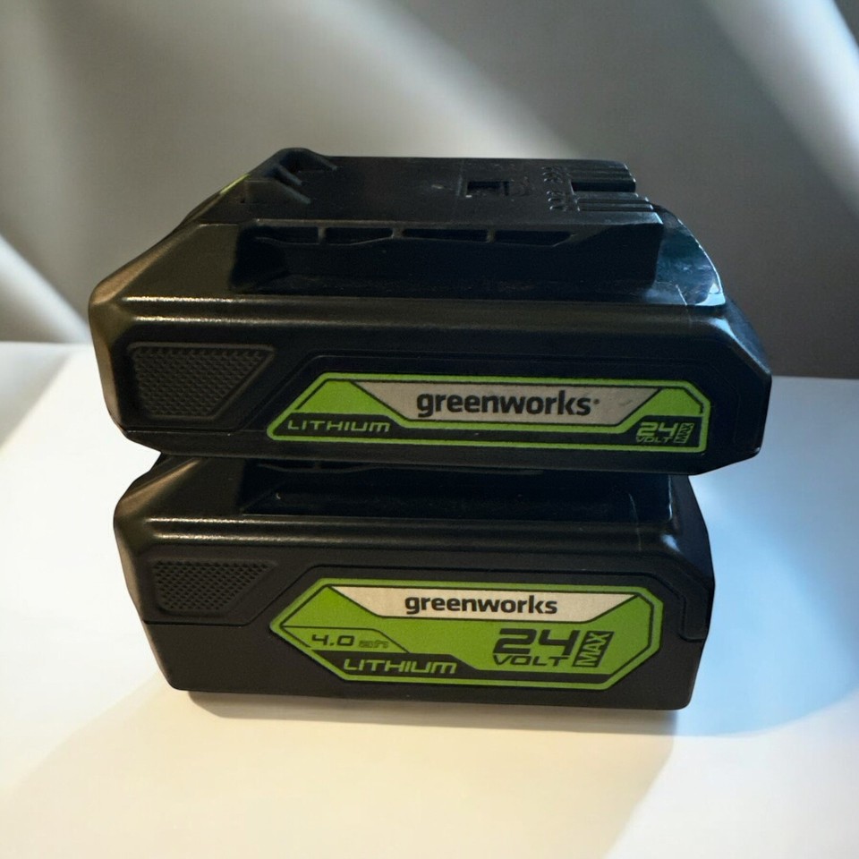 2X Greenworks 24V POWERALL 4.0Ah Lithium-Ion USB Power Tool Battery | eBay