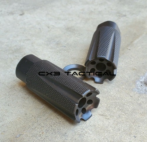 Ruger 10/22 Muzzle Brake .22LR 1/2-28 Linear Compensator Knurled Muzzle ...