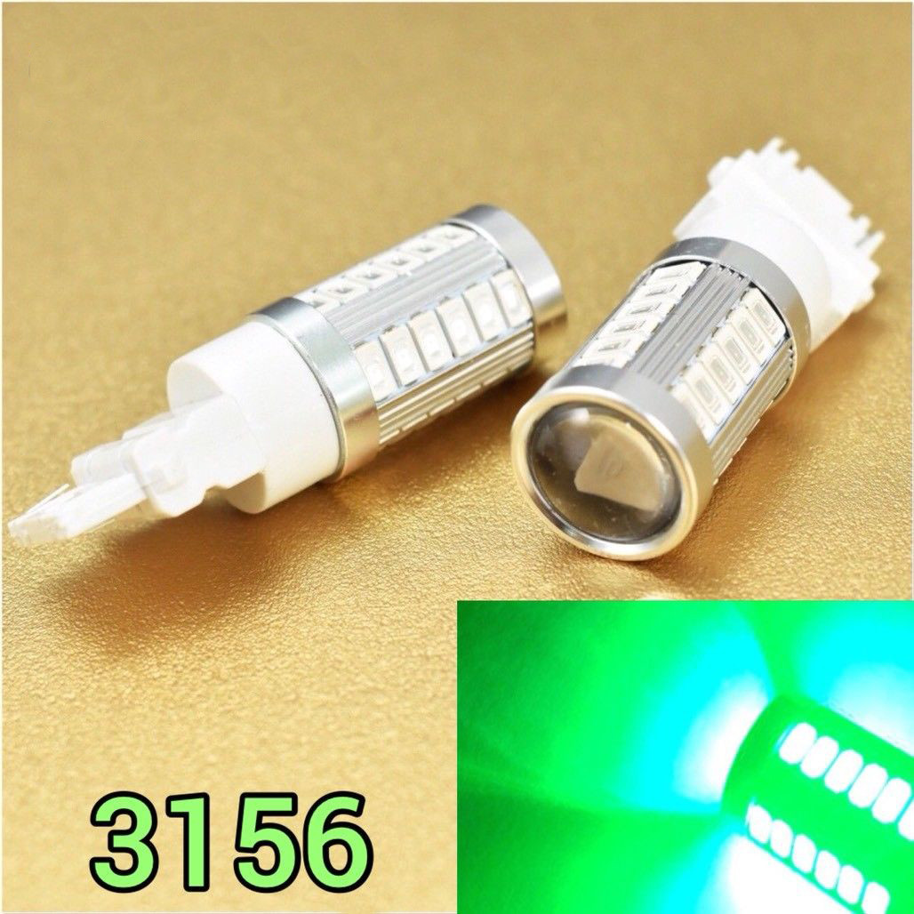 Reverse Backup T25 3156 3456 33SMD Green LED Light Bulb K1 BM HA | eBay