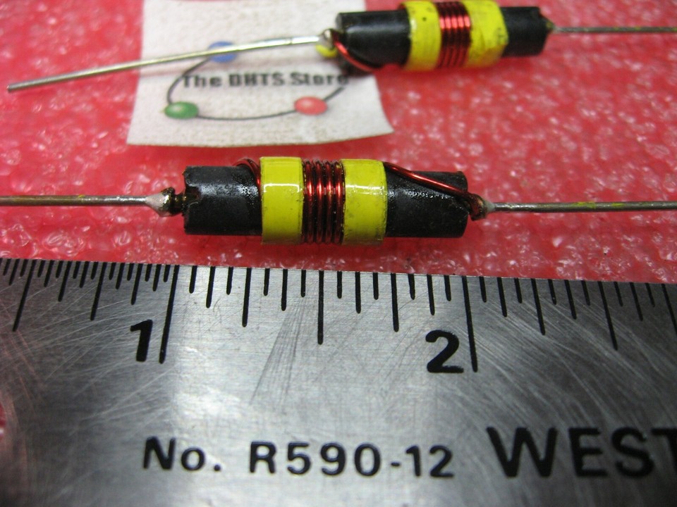 Coil Inductor 6uH DC .03 Ohms Axial Ferrite Core - NOS Qty 2 | eBay