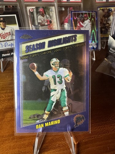 DAN MARINO 2000 Topps Chrome Refractor Season Highlight #192 Miami ...