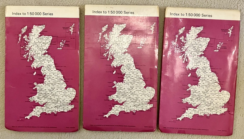 Three ORDNANCE SURVEY 1:50,000 Maps from c1976 SCOTLAND | eBay UK