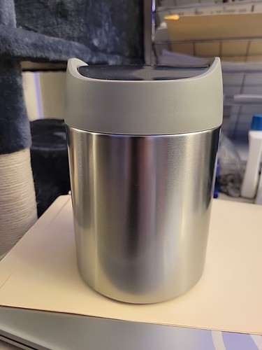 simplehuman 1.5 Liter / 0.4 Gallon Mini Countertop Trash Can, Brushed ...