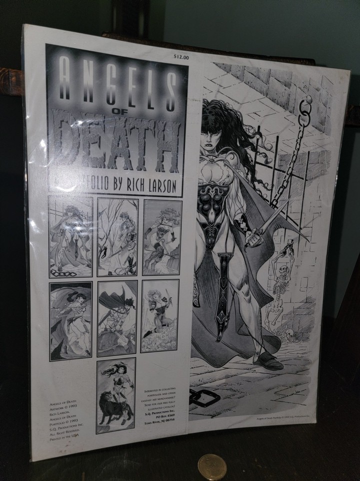 Angels Of Death 1993 PORTFOLIO RICH LARSON Amazing Art Work, 7 Prints ...