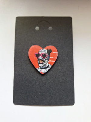 Terrifier- Character: Horror Art The Clown Heart Sun Glasses Heart ...
