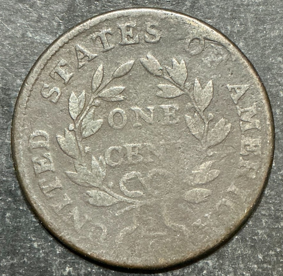 1800 Draped Bust Large Cent rare old colonial coin great collectible ...