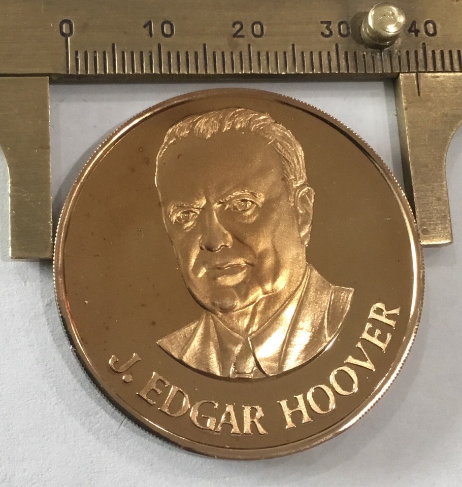 J Edgar Hoover Heads The FBI Coin Medal | eBay