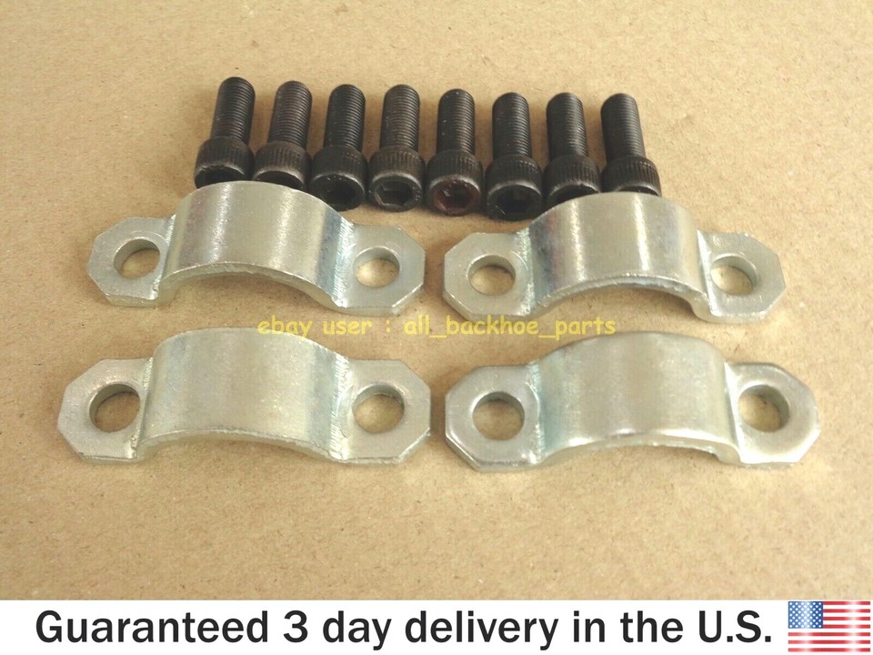 JCB BACKHOE - PROPSHAFT STRAP & SCREWS 4 PCS. (PART NO. 116/00525 & 826 ...