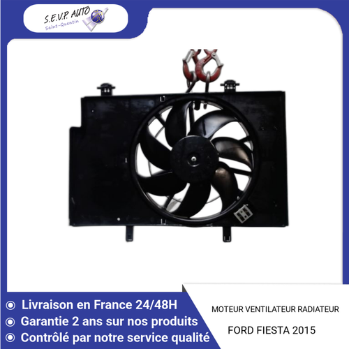 🇫🇷 MOTEUR VENTILATEUR RADIATEUR FORD FIESTA 2005- ♻️ 2125430 ...