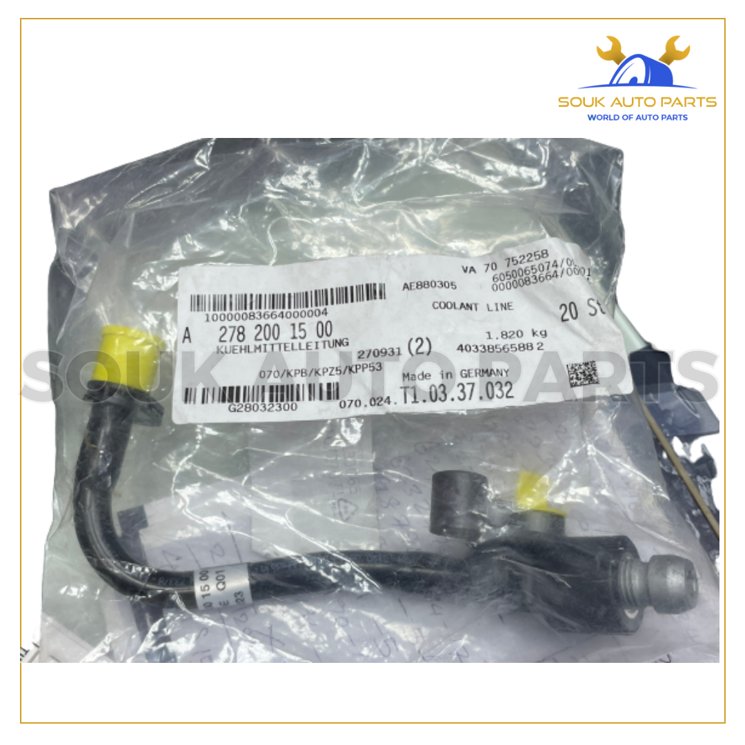 A2782001500 Mercedes-Benz COOLANT LINE A2782002651 BY ENG RACING | eBay