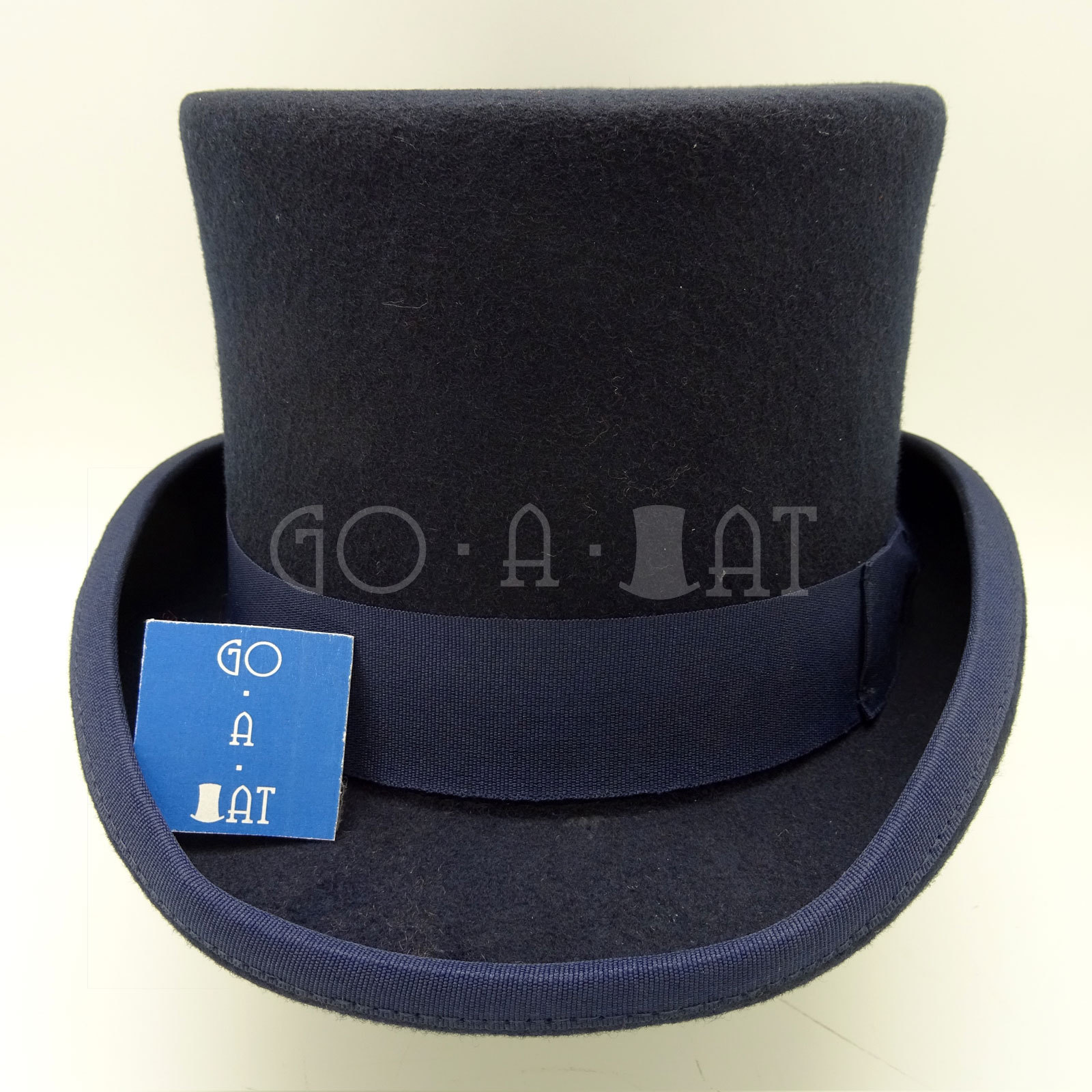 VINTAGE Wool Felt Men Top Hat Victorian Tuxedo Gentlemen Topper | Navy ...