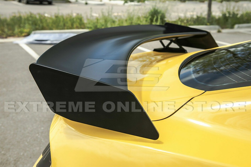 GLOSSY BLACK Spoiler For 15-Up Ford Mustang GT500 Track Pack Rear High ...