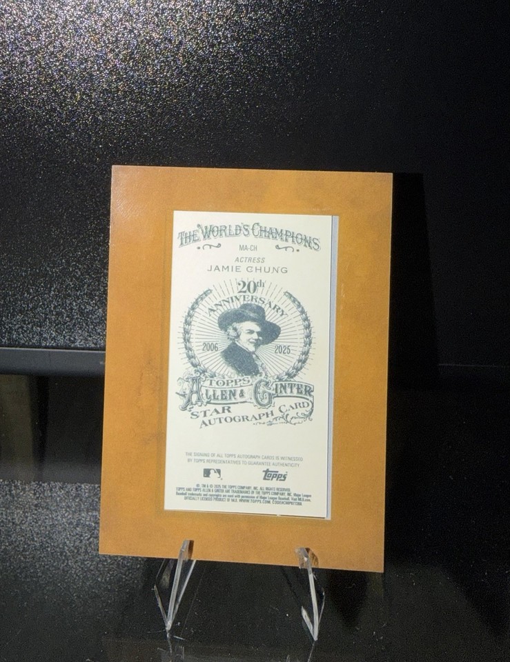 Jamie Chung- 2025 Allen and Ginter Framed Mini Auto | eBay