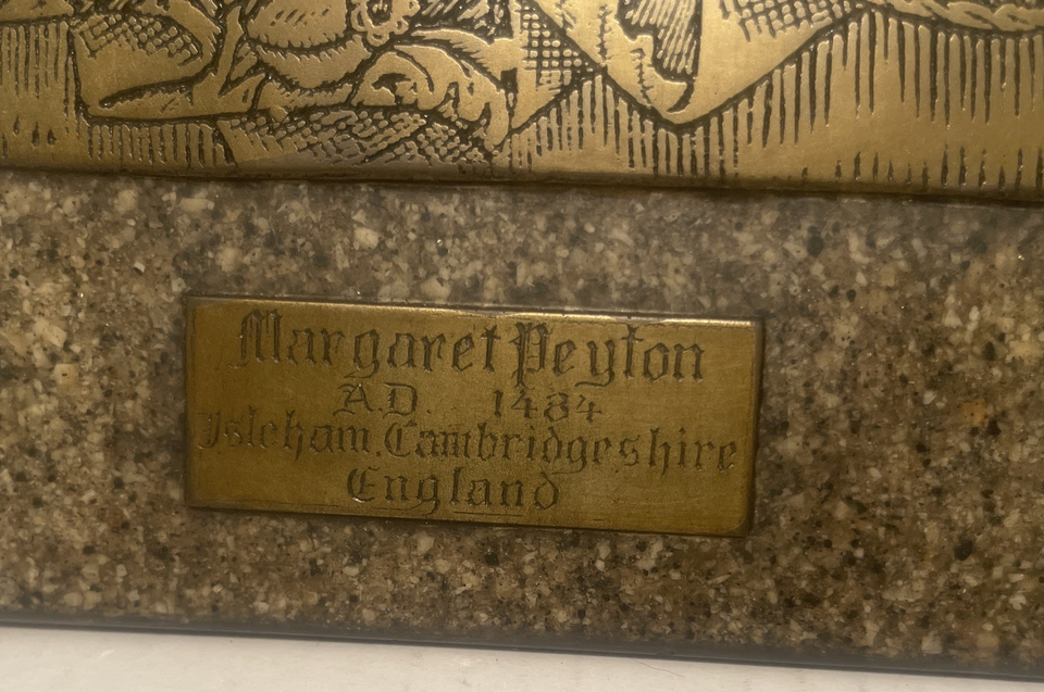 Brass Rubbing Plate | Margaret Bernard-Peyton | 1484 Islebam ...