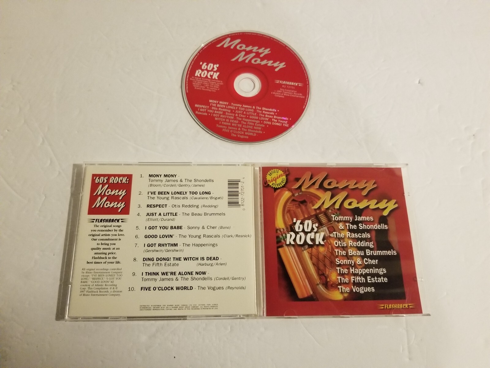 '60s Rock: Mony Mony by Various Artists (CD, Jun-1997, Rhino Flashback ...