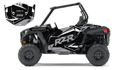 2014 + Polaris RZR 900 Graphics Kit D36-4 Grey | eBay