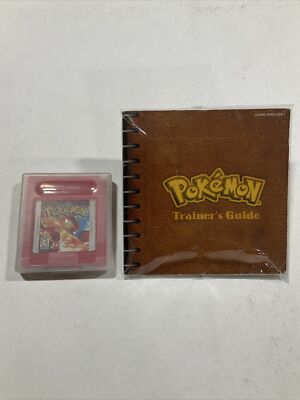 Pokémon Red Gameboy Cartridge And Trainers Guide Only Tested Works ...
