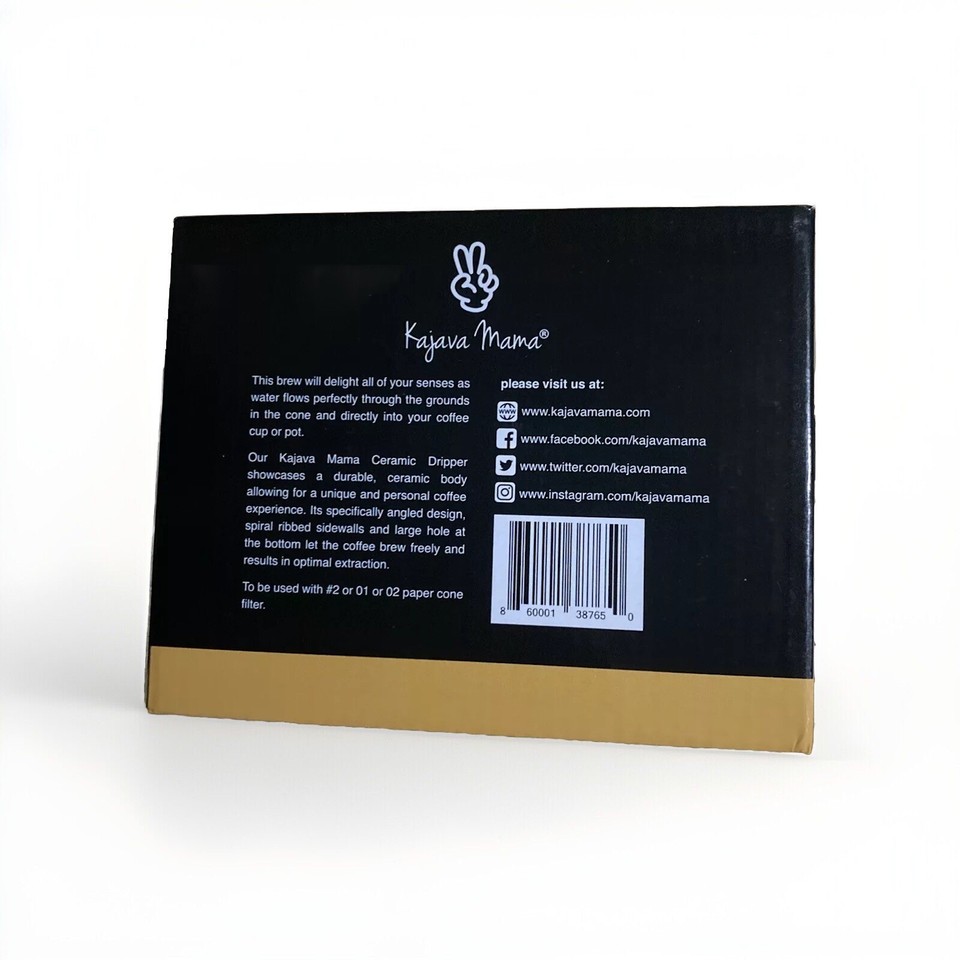 Kajava Mama Pour Over Coffee Dripper - Ceramic Slow Brewing Accessories ...