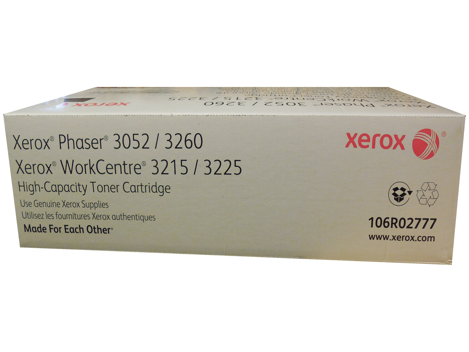 Xerox 106R02777 Phaser 3260 WorkCentre 3215 3225 Black Toner Cartridge ...