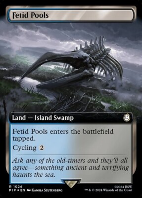 Fetid Pools Extended Art Surge Foil - PIP 1024 - NM - MTG Magic | eBay